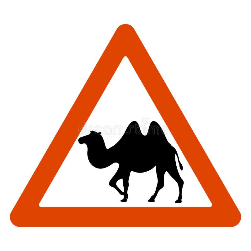 Camel Warning Sign Stock Illustrations – 206 Camel Warning Sign Stock ...