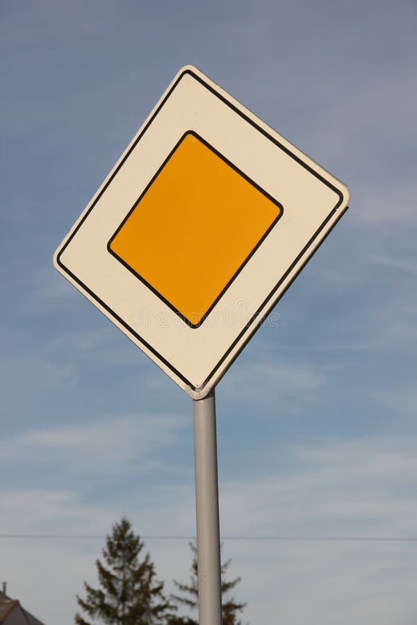 Road sign stock photo. Image of rhombus, road, signs - 82100828