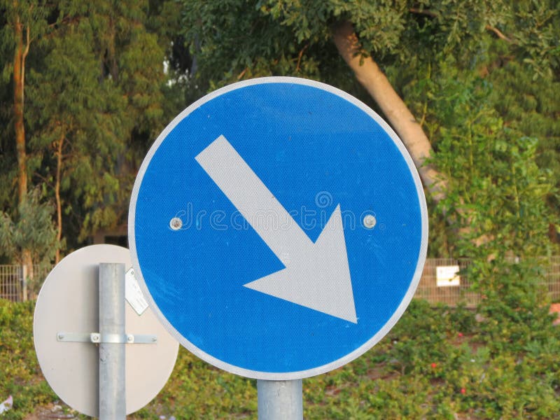 Road sign stock image. Image of sign, movement, right - 45839329