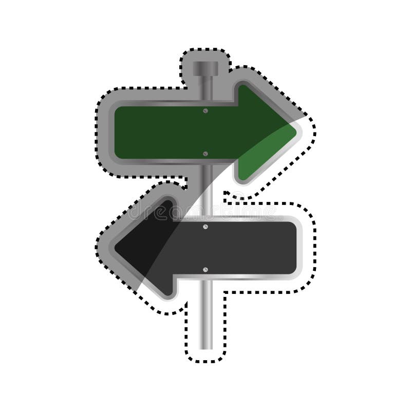 Road sign directions stock illustration. Illustration of design - 85993932