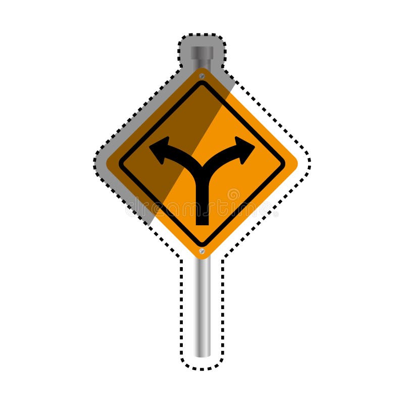 Road sign directions stock illustration. Illustration of lines - 85994140