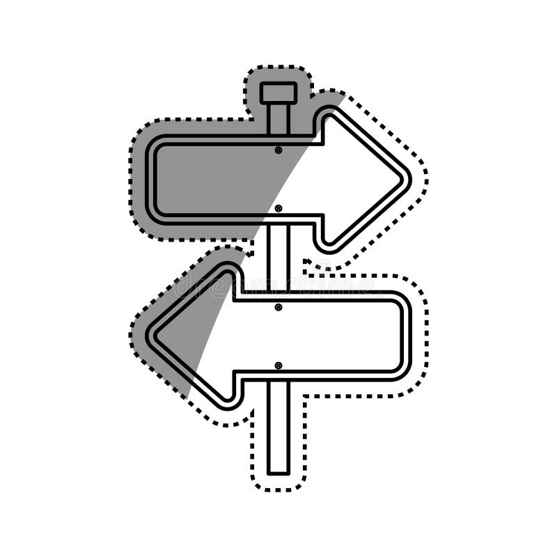 Road sign directions stock illustration. Illustration of signpost ...