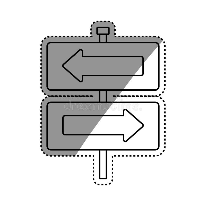 Road sign directions stock illustration. Illustration of billboard ...