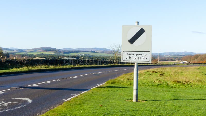 Road sign driving safely stock photo. Image of driving - 46733268