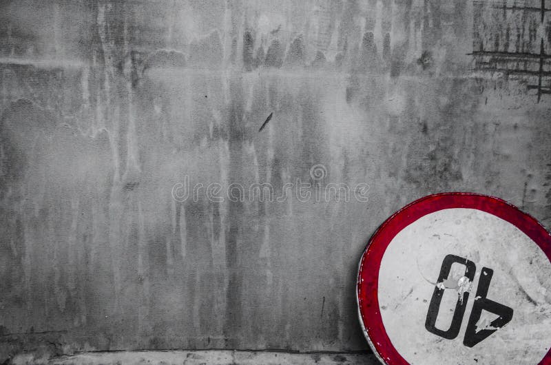 Road sign stock photo. Image of ground, wall, fell, road - 49065166