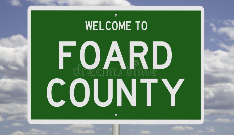 Road sign for Foard County stock illustration. Illustration of texas ...