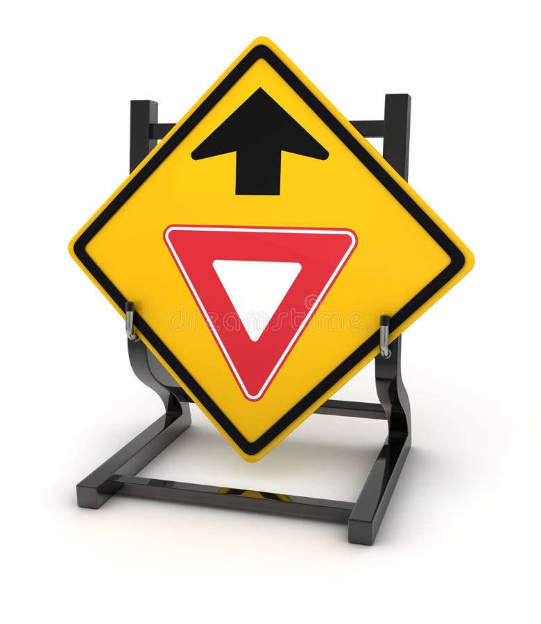 Street Give Way Sign Stock Illustrations – 362 Street Give Way Sign ...