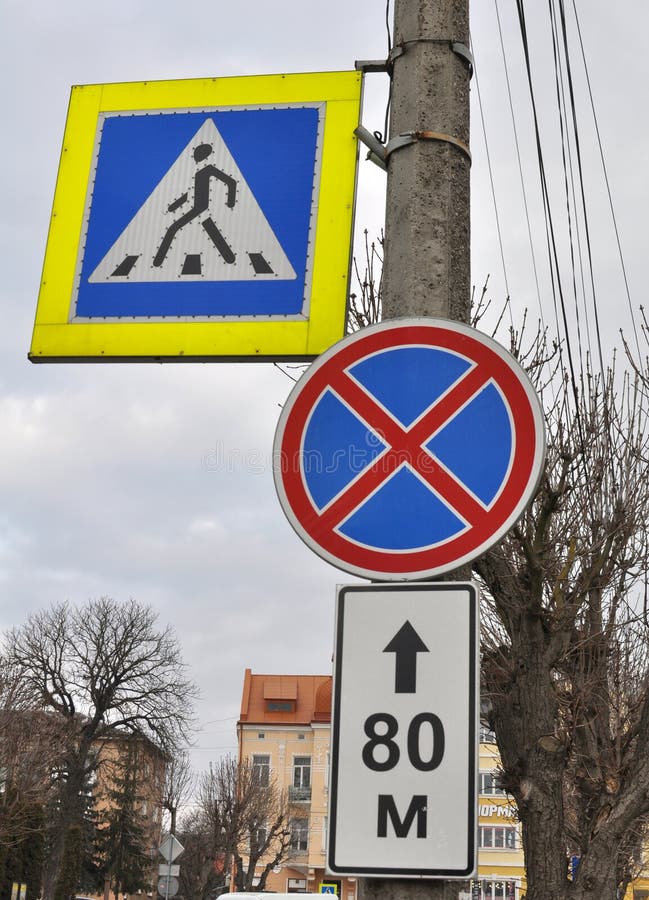 Road Sign. Graphic Drawing for Information To Road Users Stock Photo ...