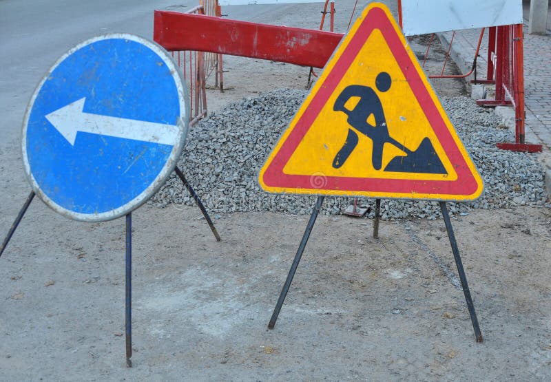 Road Sign. Graphic Drawing for Information To Road Users Stock Image ...