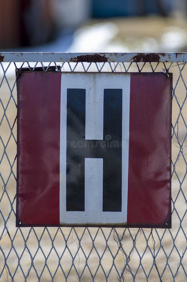 Road Sign on the Grid - Water Hydrant Stock Photo - Image of brigade ...