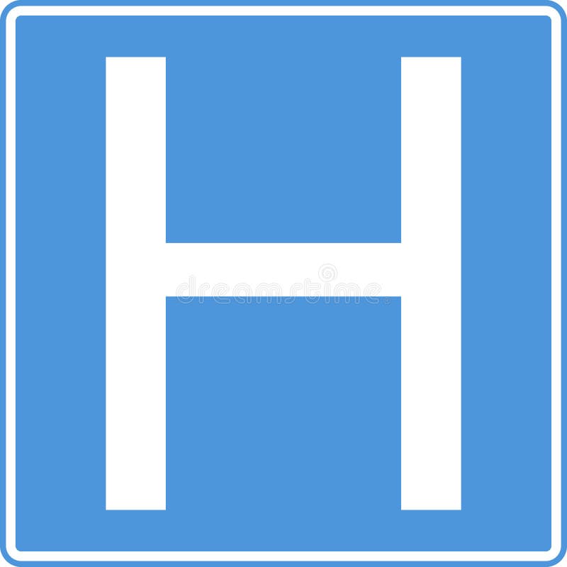 Hospital Ahead Road Sign Stock Illustrations – 157 Hospital Ahead Road ...