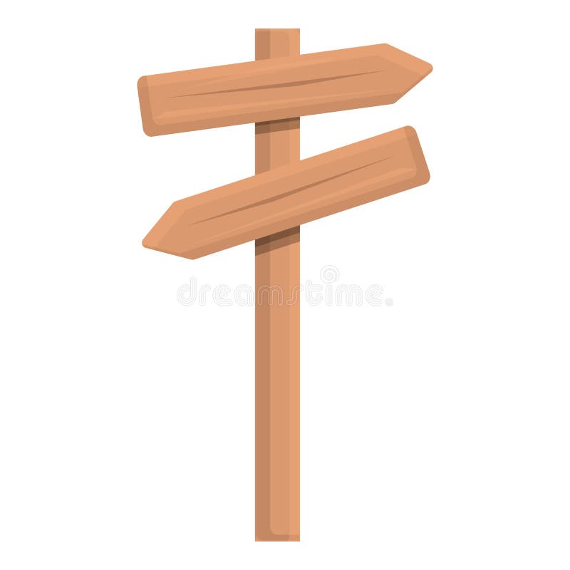 Road Sign Icon, Cartoon Style Stock Vector - Illustration of lost ...