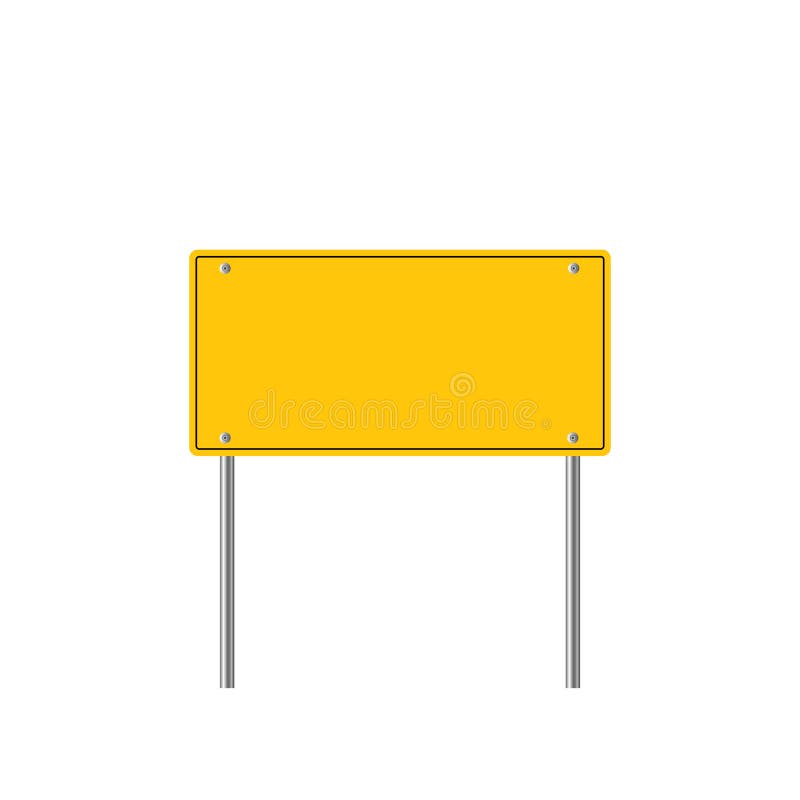 Road Sign Icon. Flat Design Stock Vector - Illustration of isolated ...