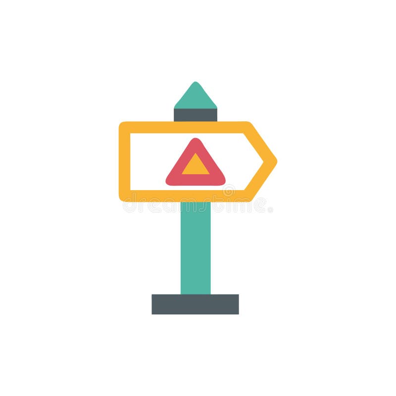 Road Sign Icon for Traffic Management Stock Image - Illustration of ...