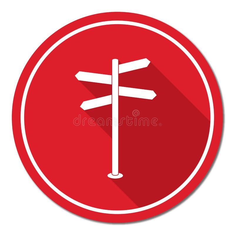 Road Sign icon stock vector. Illustration of choosing - 103842976
