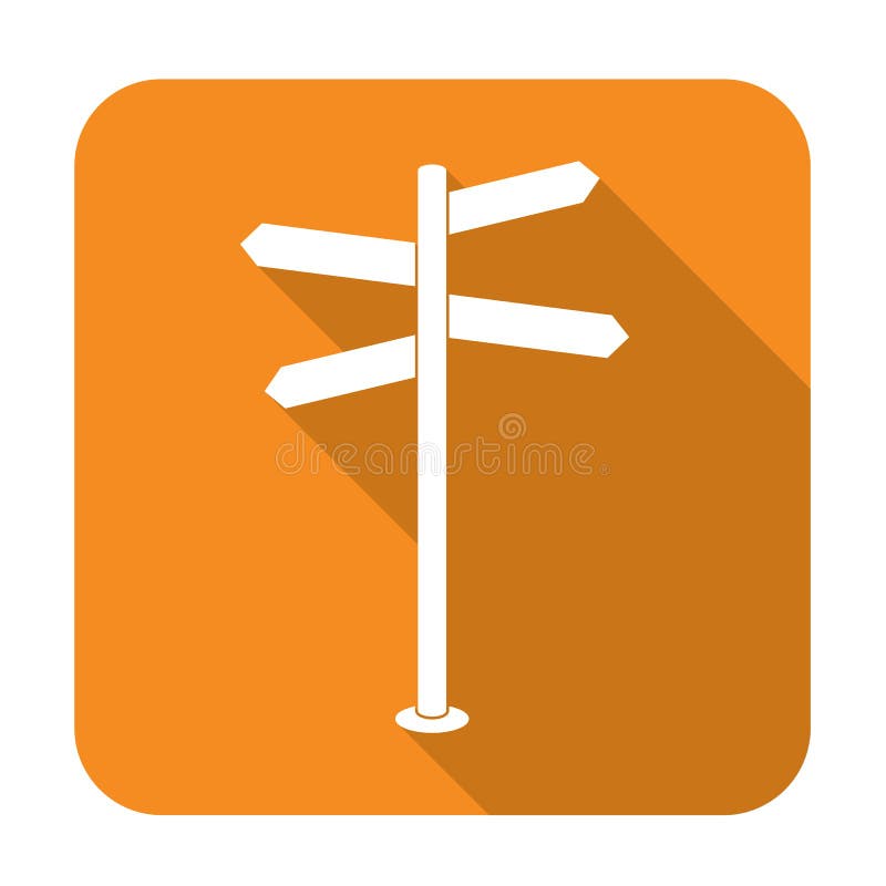 Road Sign icon stock vector. Illustration of road, choice - 91092578