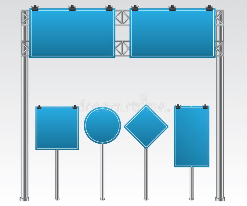 Road sign illustration stock vector. Illustration of highway - 26157611