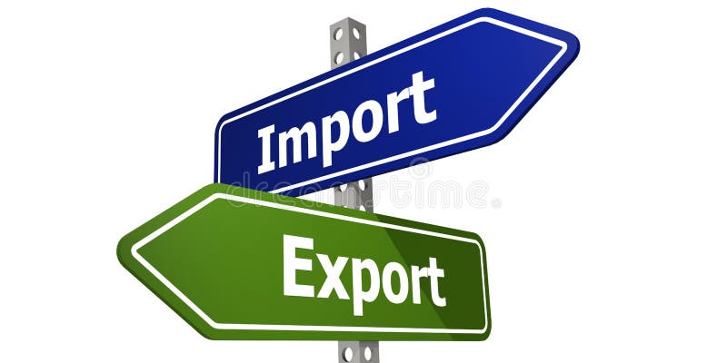Import Export Road Sign Stock Illustrations – 752 Import Export Road ...