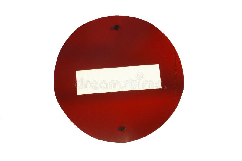 Road Sign Isolated on White Background Stock Photo - Image of dangerous ...