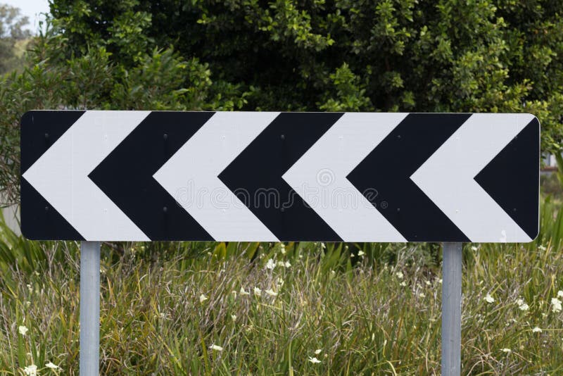 Road Sign, left direction. stock illustration. Illustration of sign ...