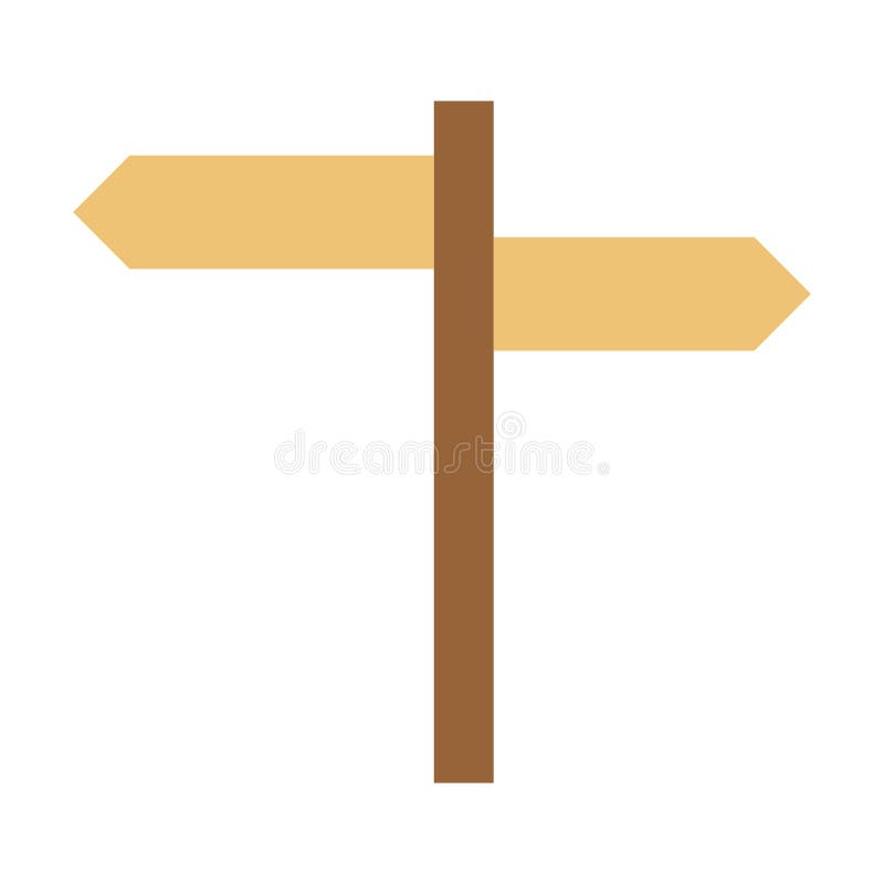 Road Sign with Left and Right Arrow Stock Vector - Illustration of ...