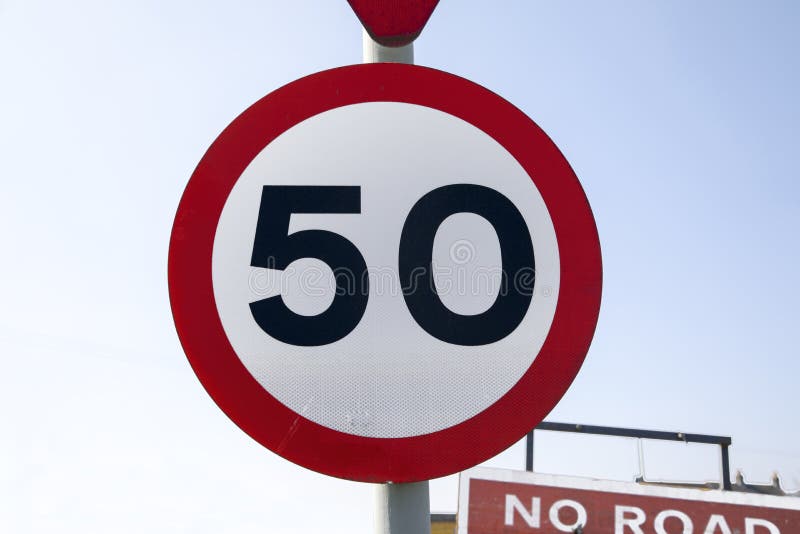 Road sign 50 stock image. Image of light, highway, limit - 16034097