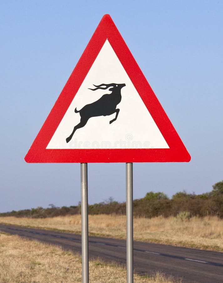 Road Sign in Namibia stock photo. Image of road, namibia - 13968918