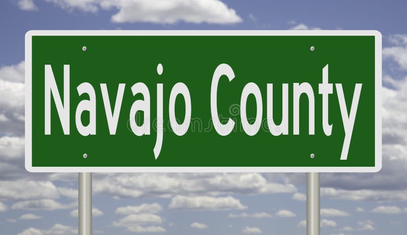 Map of Navajo County in Arizona Stock Vector - Illustration of gray ...