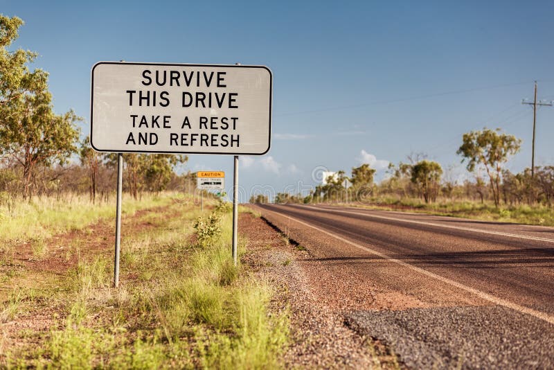 Road Sign in Northern Territory Stock Image - Image of australian ...