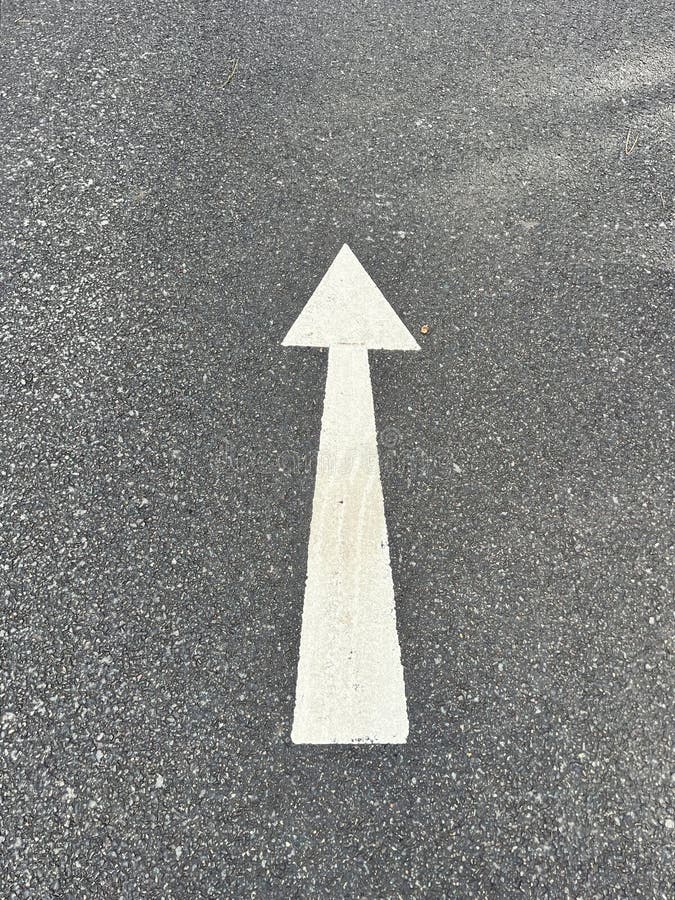 Arrow stock image. Image of highway, sign, painted, information - 307657833