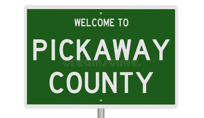 Location Map of the Pickaway County of Ohio, USA Stock Vector ...