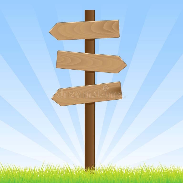 Road Sign Post stock vector. Illustration of blue, direction - 19382522