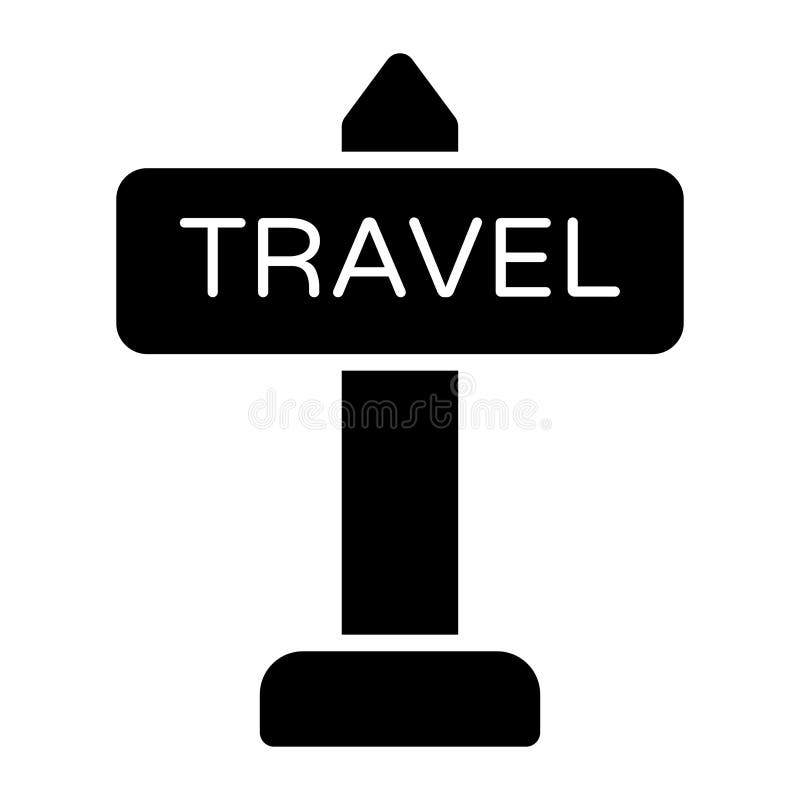 A Road Sign Post for Traveling, Editable Vector Easy To Download Stock ...
