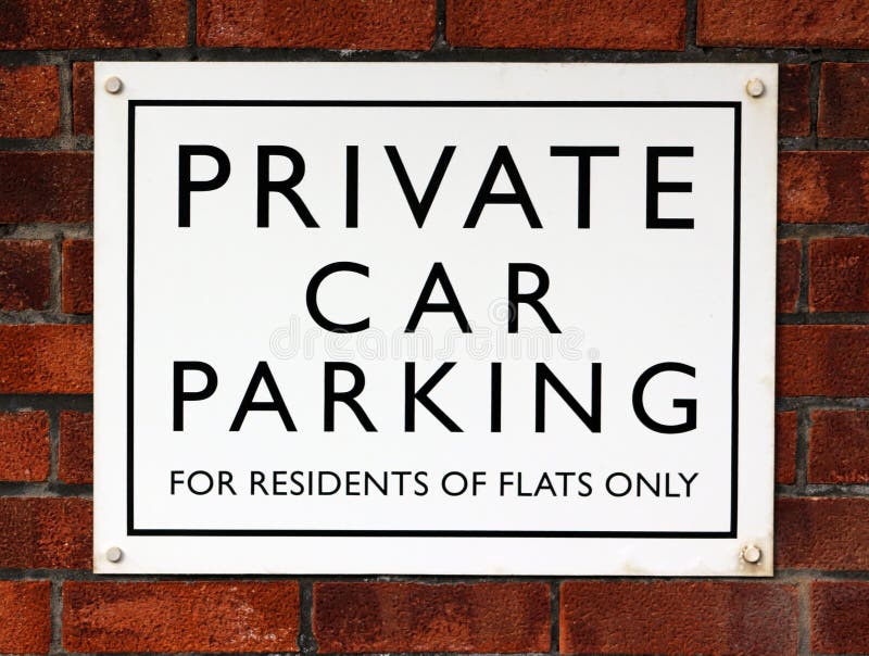 Road Sign PRIVATE CAR PARKING Stock Image - Image of private, sign ...