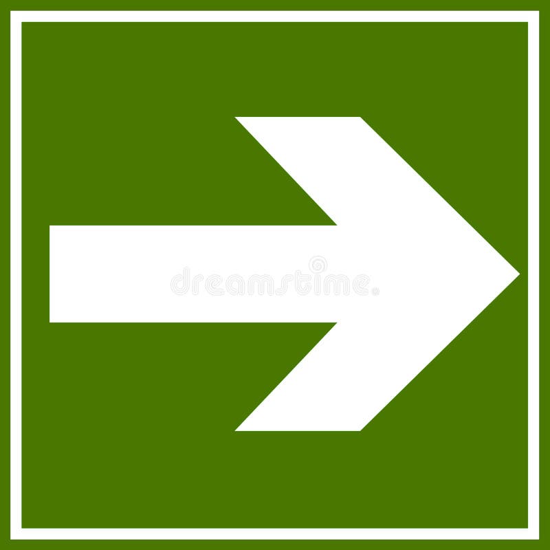 Road sign right arrow stock illustration. Illustration of pattern ...