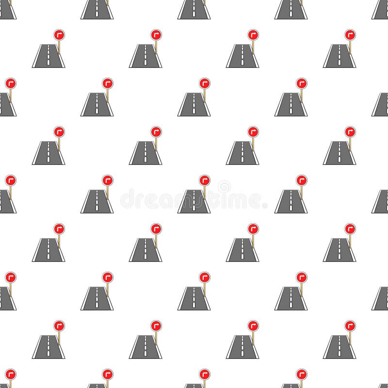 Road Sign Pattern Cartoon Style Stock Illustrations – 1,221 Road Sign ...