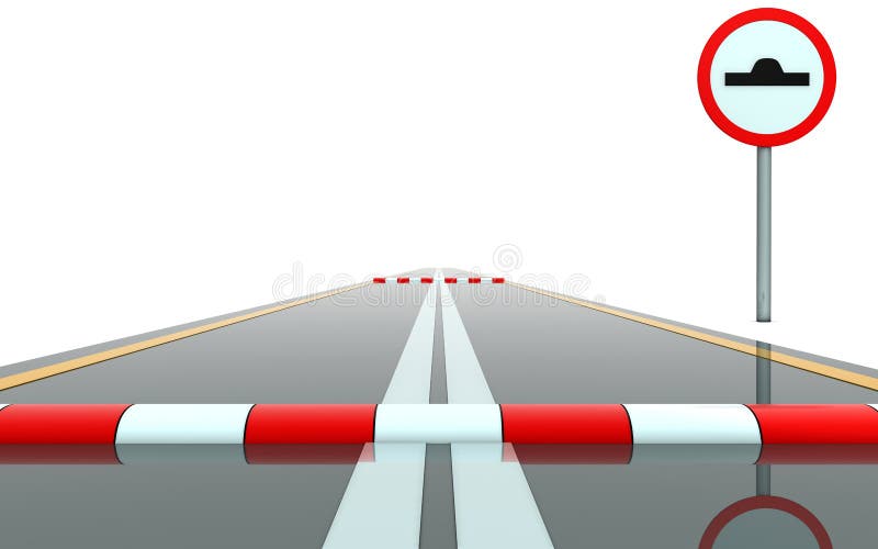 Roadblock Sign Clipart