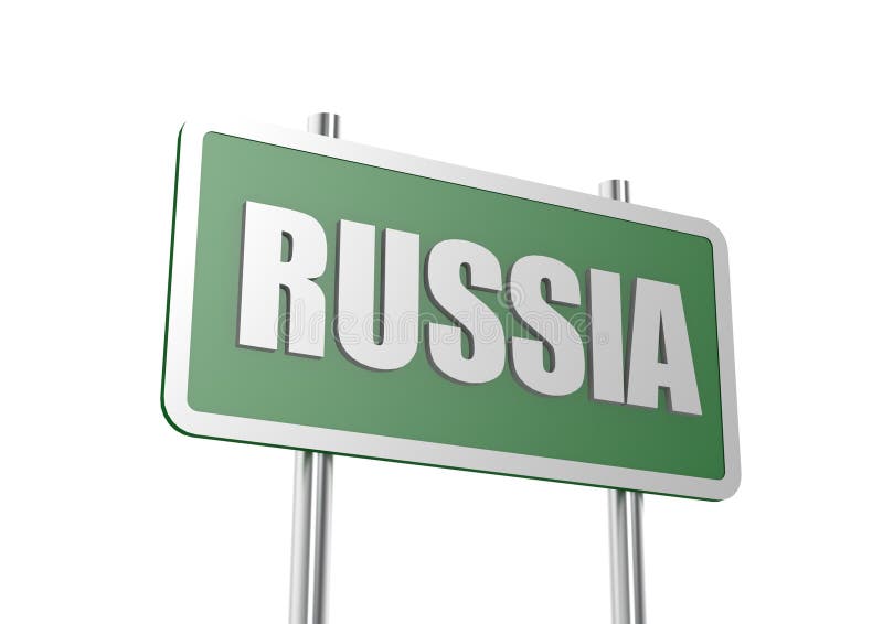 Road sign Russia stock illustration. Illustration of direction - 27985764
