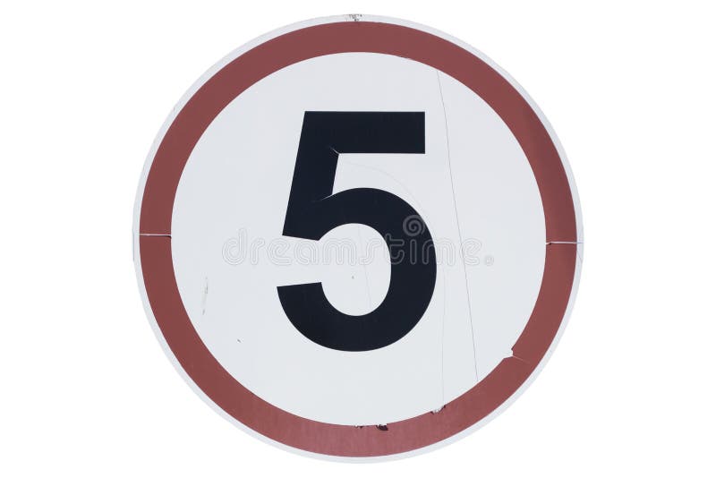 Road Sign `Speed Limit 5 Km/h` Isolated on White Stock Vector ... Road Sign `Speed Limit 5 Km/h` Isolated on White Stock Vector ...