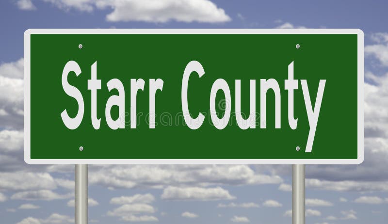 Road sign for Starr County stock illustration. Illustration of street ...