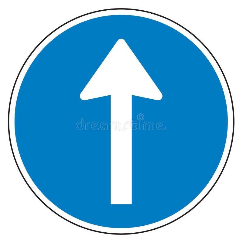 Go Straight Sign Stock Illustrations – 573 Go Straight Sign Stock ...