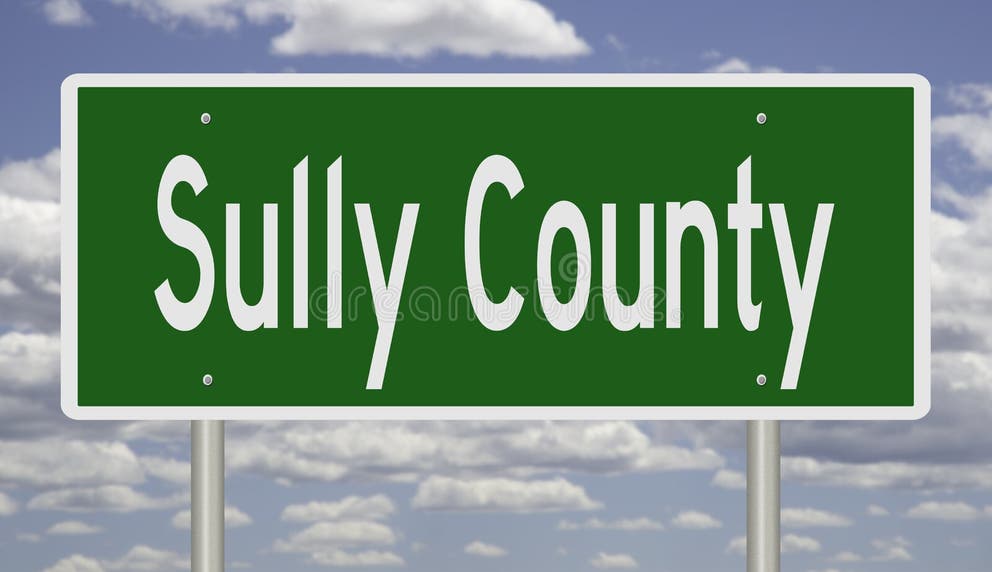 Road sign for Sully County stock illustration. Illustration of street ...