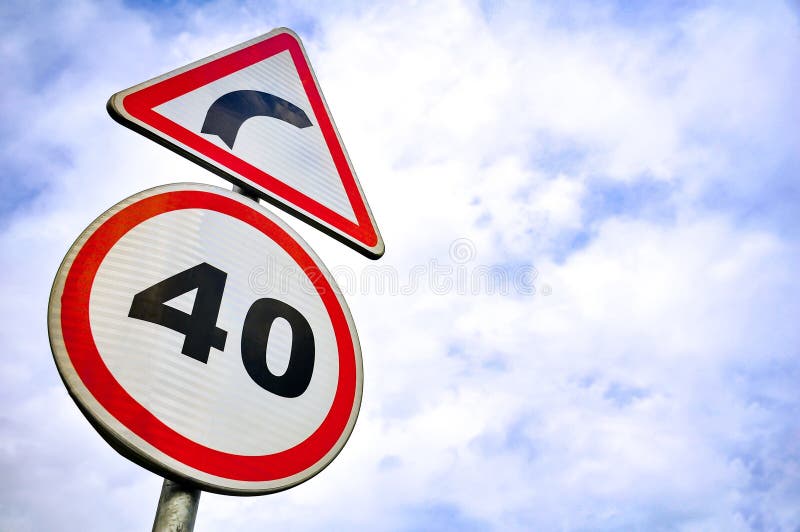 Traffic or Road Sign in Daytime Stock Image - Image of information ...