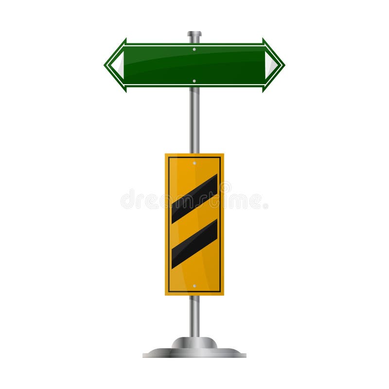 Road Sign Vector Icon.Cartoon Vector Icon Road Sign Isolated on White ...