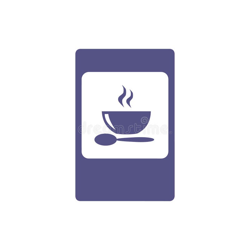 Road Sign Very Peri Cafe Vector Icons Stock Illustration - Illustration ...