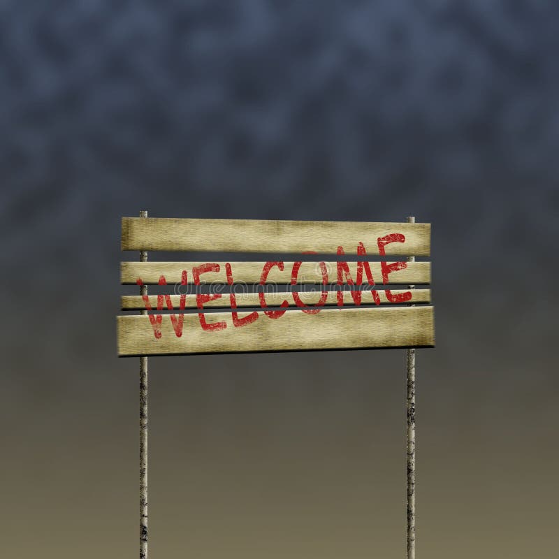 Road sign welcome stock illustration. Illustration of road - 13797748