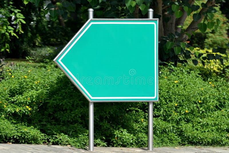 Road Signpost, Green, Blank Stock Photo - Image of single, people: 37080424