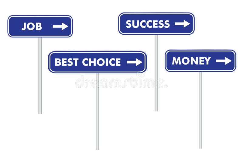 Perspective Choices Sign stock illustration. Illustration of ...