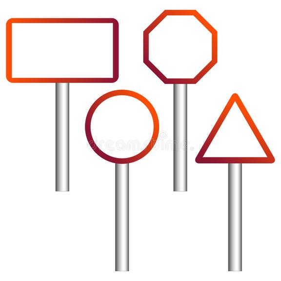 Empty Rectangle Road Signs Stock Illustrations – 133 Empty Rectangle ...