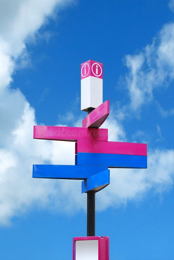 Road Signs, Billboards, Traffic Signs, No Text. Background is Sky Stock ...